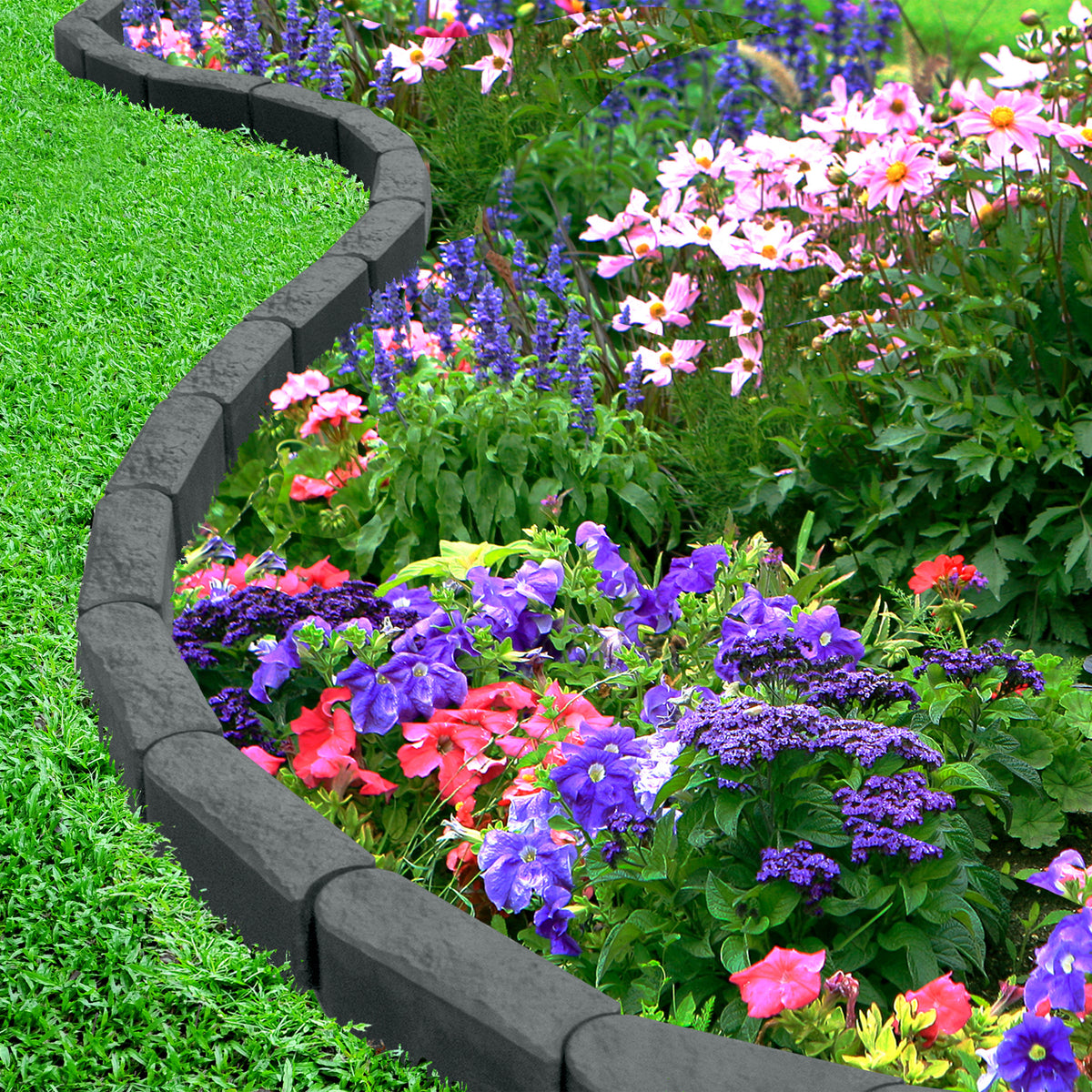 Garden Edging Stomp Edge Border - Graphite – Nicoman.co.uk