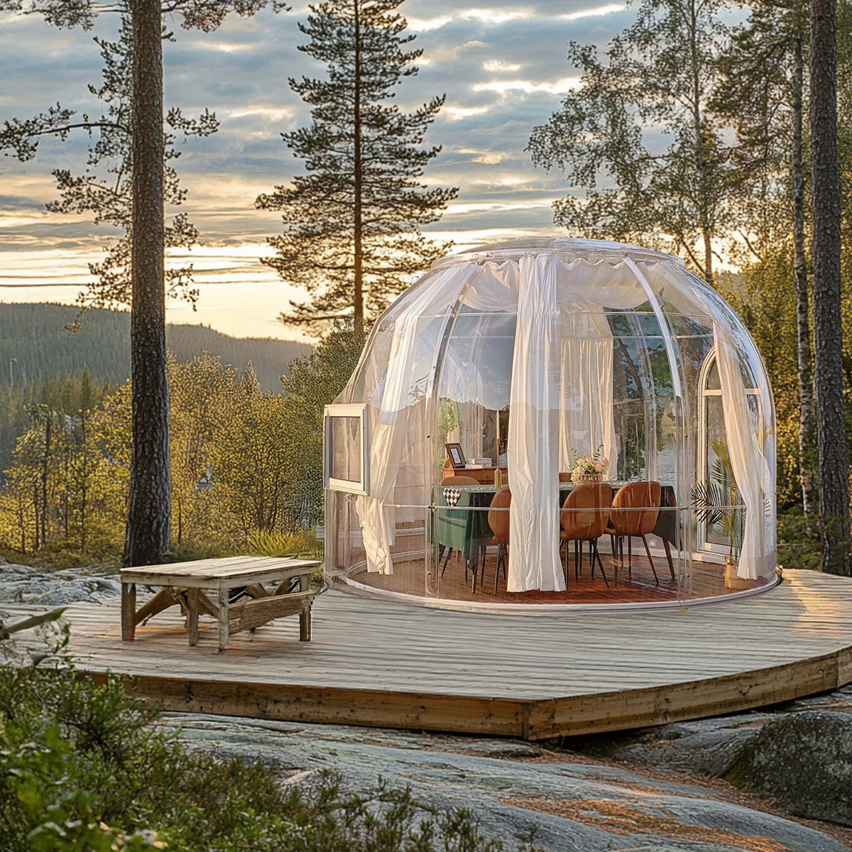 PVC Glass Domes – Perfect for Gardens, Glamping & Commercial Spaces ...