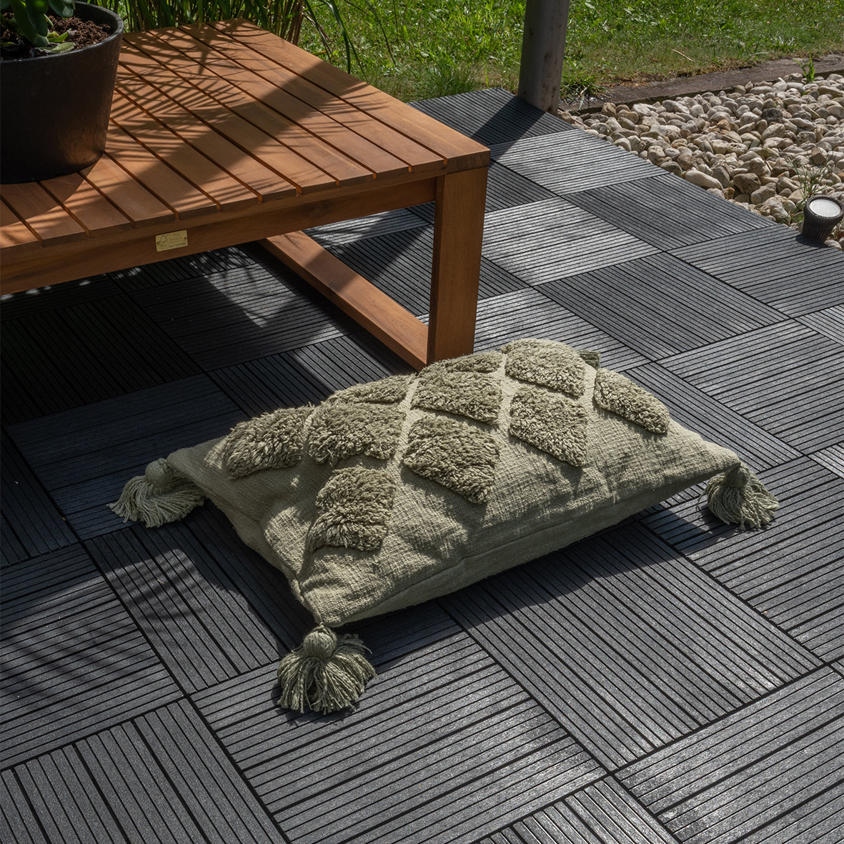 Cosmo Decking Tiles - Eco-Friendly Recycled Rubber Outdoor Flooring ...