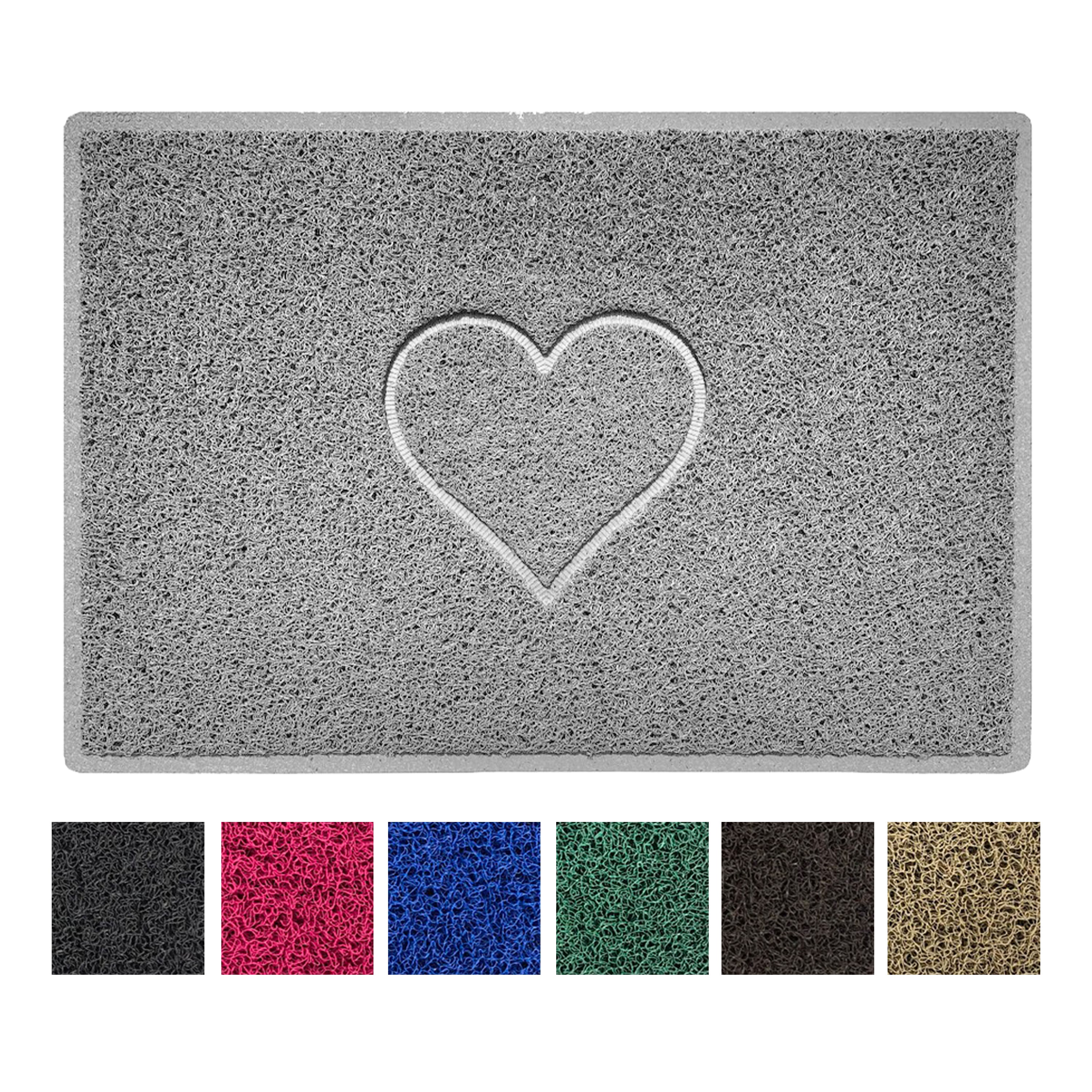 Heart Embossed Door Mat Textured Loofah Spaghetti Door Mat – Nicoman.co.uk