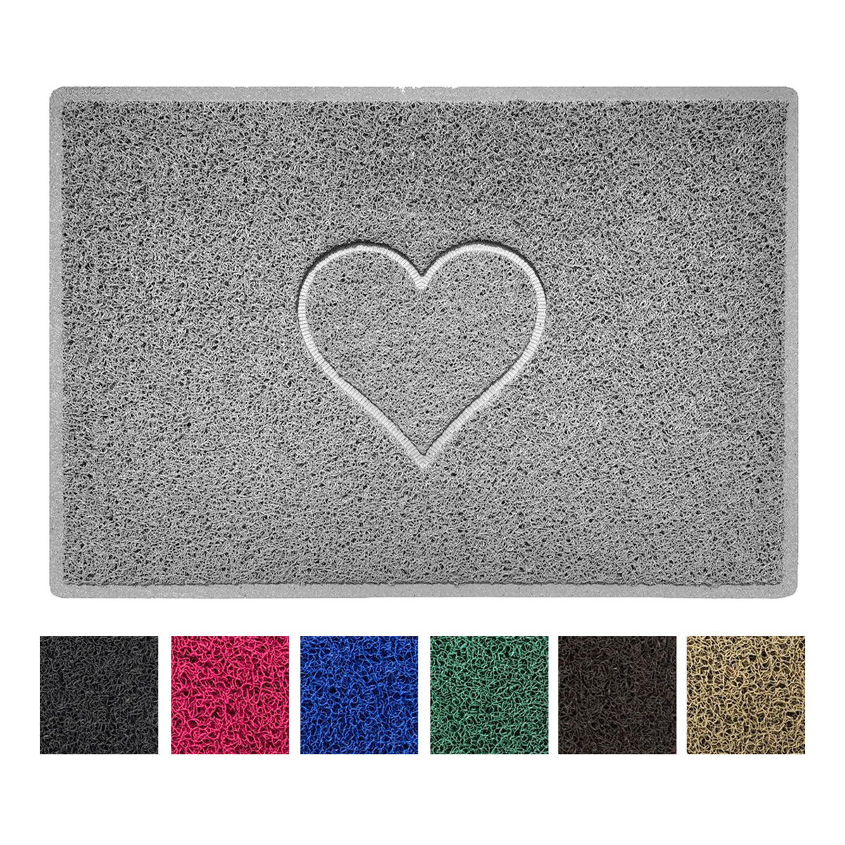 Heart Embossed Door Mat Textured Loofah Spaghetti Door Mat – Nicoman.co.uk