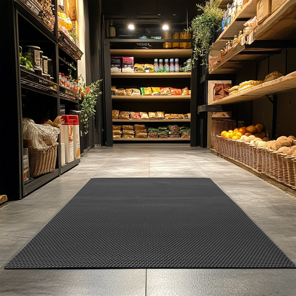 Commercial Entrance Mat 150cm x 90cm - Hexagon Pattern - Durable PVC ...